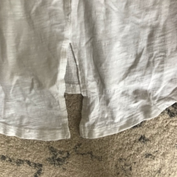 Lucky Brand | Tops | White Mixed Media Shirt | Poshmark